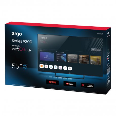 Телевизор Ergo LED 4K 55" WebOS Black (55WUS9200) купить в Одессе ...