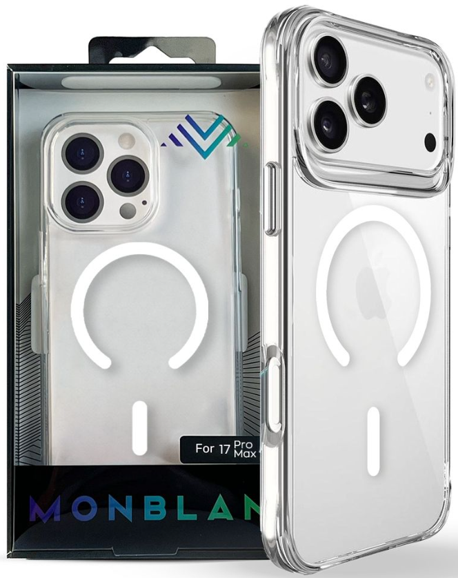 Чехол Monblan Crystal with MagSafe для iPhone 17 Pro Max Transparent ...