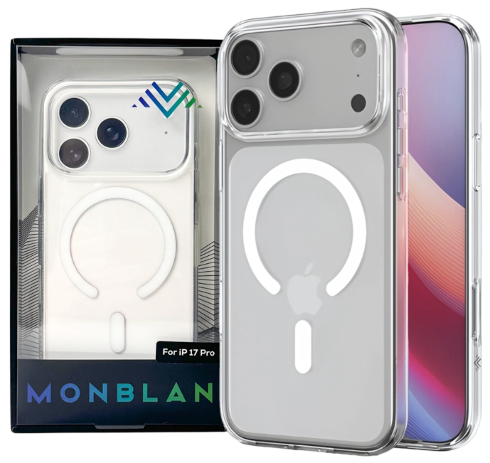 Чохол Monblan Crystal with MagSafe для iPhone 17 Pro Transparent Купити ...